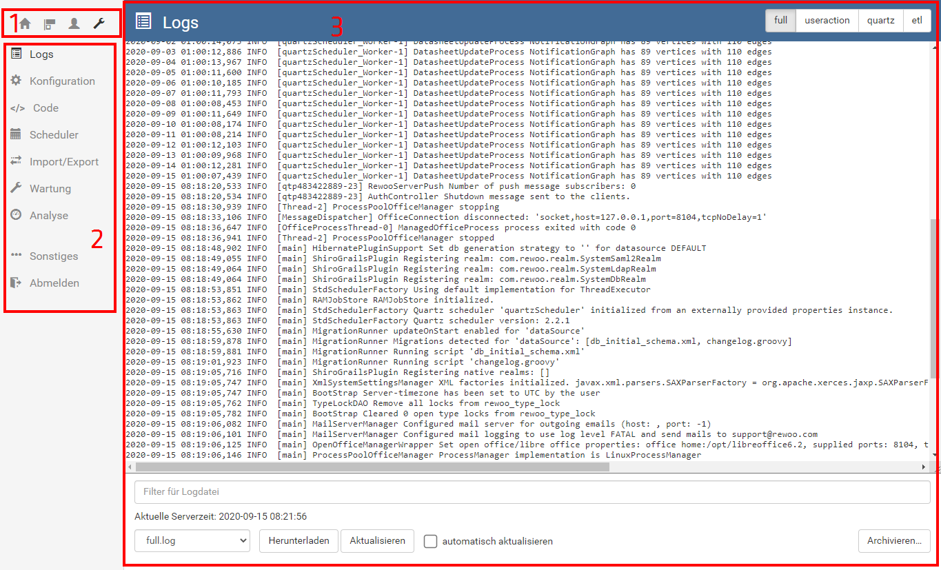Manual - 3. Administration Panel - Low Code Platform REWOO Scope